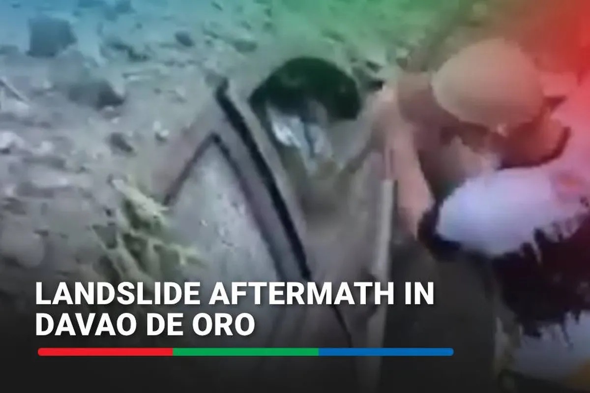 Residents claw through rubble as landslide buries Davao de Oro town | ABS-CBN News