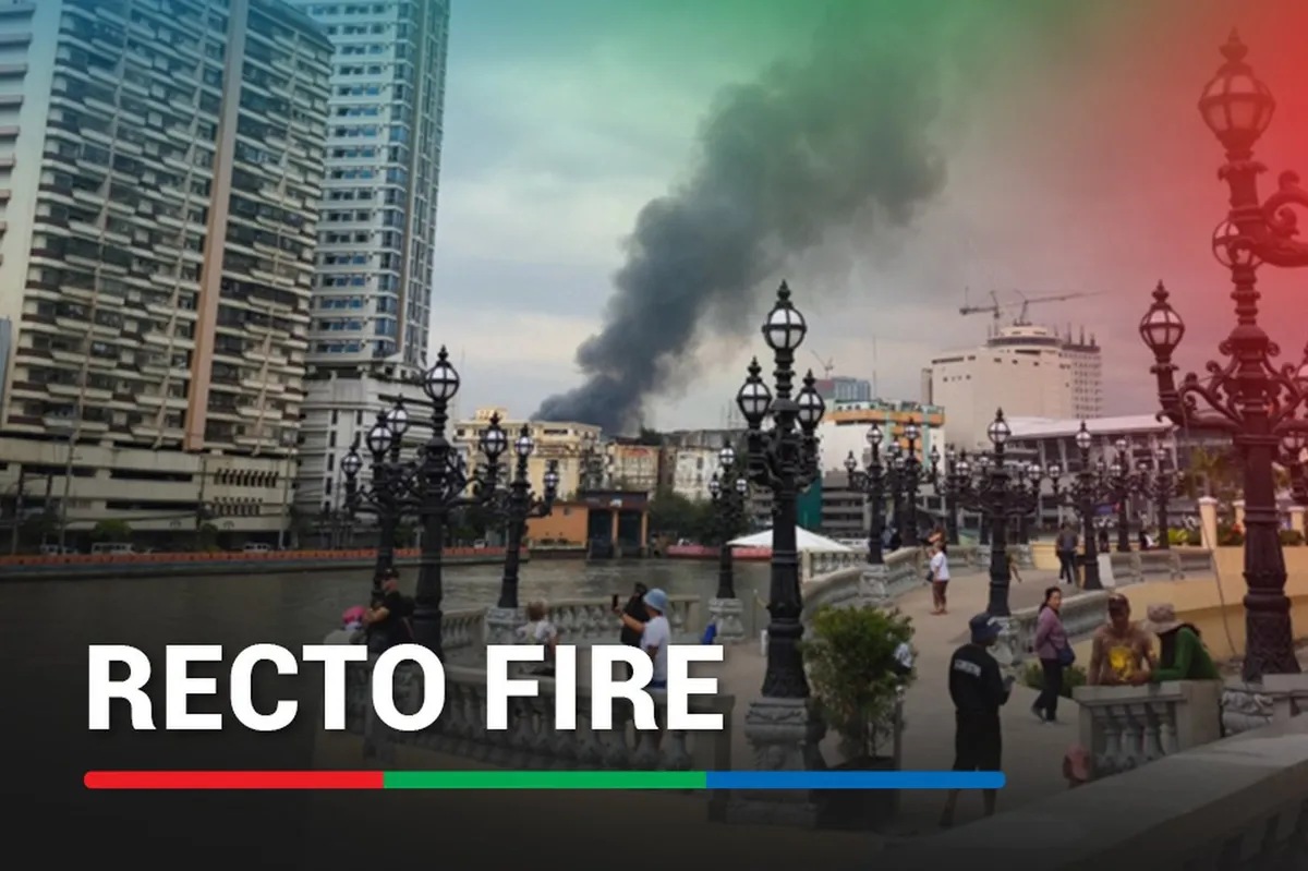 LOOK: Fire hits residential area near Recto | ABS-CBN News