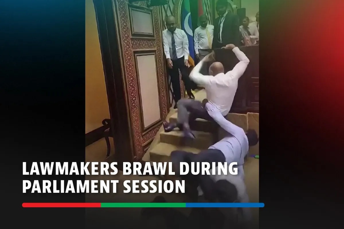 Maldivian lawmakers brawl as clashes erupt during parliament session ...
