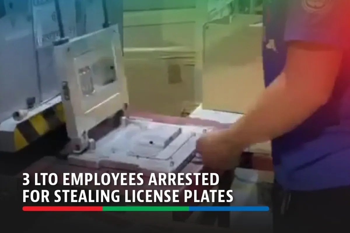 3 LTO employees arrested for stealing license plates | ABS-CBN News