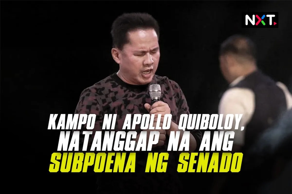 Kampo ni Apollo Quiboloy, natanggap na ang subpoena ng Senado | ABS-CBN ... Kampo ni Apollo Quiboloy, natanggap na ang subpoena ng Senado | ABS-CBN ...