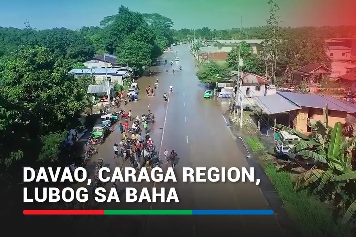 Davao, Caraga region, lubog sa baha dulot ng shear line | ABS-CBN News