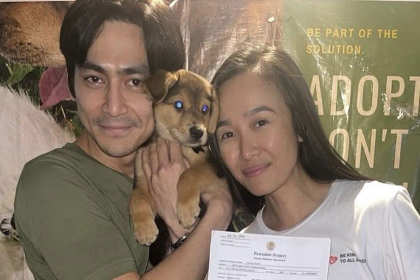 Cedrick Juan, girlfriend adopt stray puppy Burgos | ABS-CBN Lifestyle