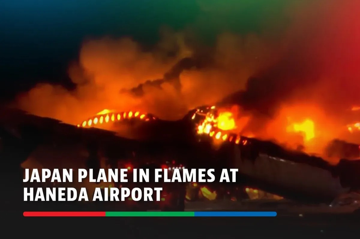 WATCH: Japan Airlines aircraft on fire at Haneda Airport | ABS-CBN