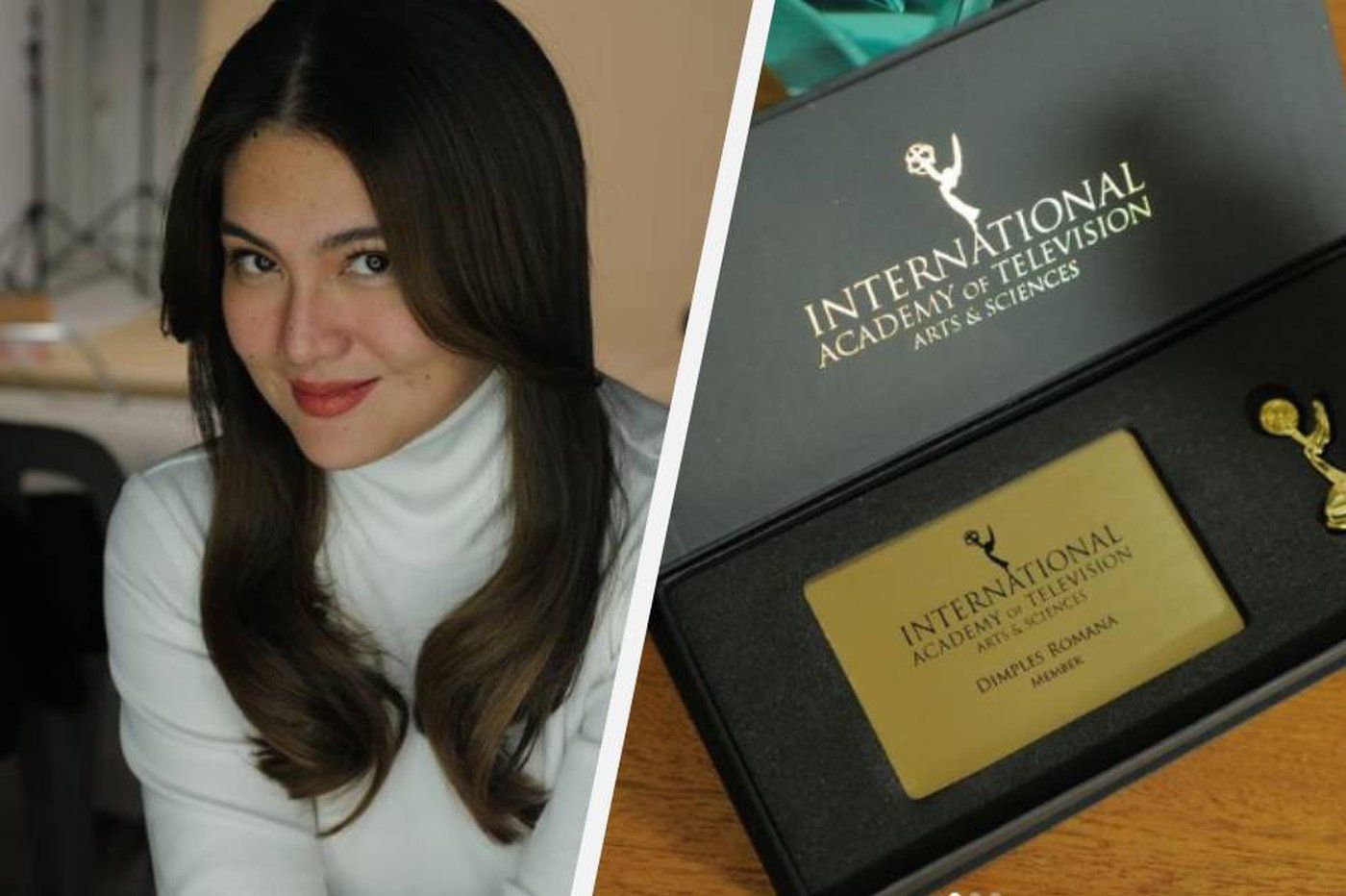 LOOK: Dimples Romana shows off IEmmys membership card | ABS-CBN ...