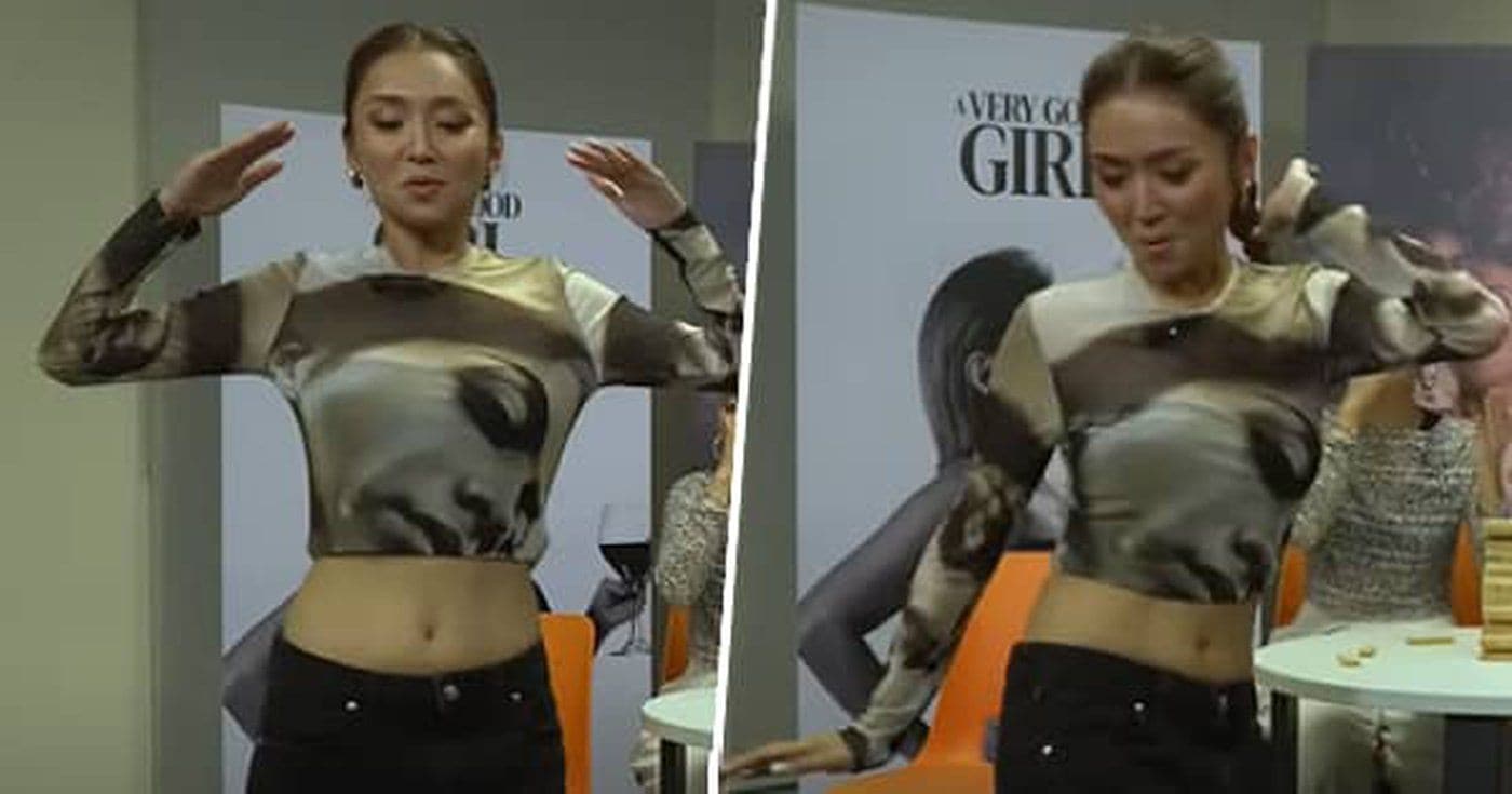 Kathryn shows off dancing chops as she plays Dare Jenga with “A Very ...