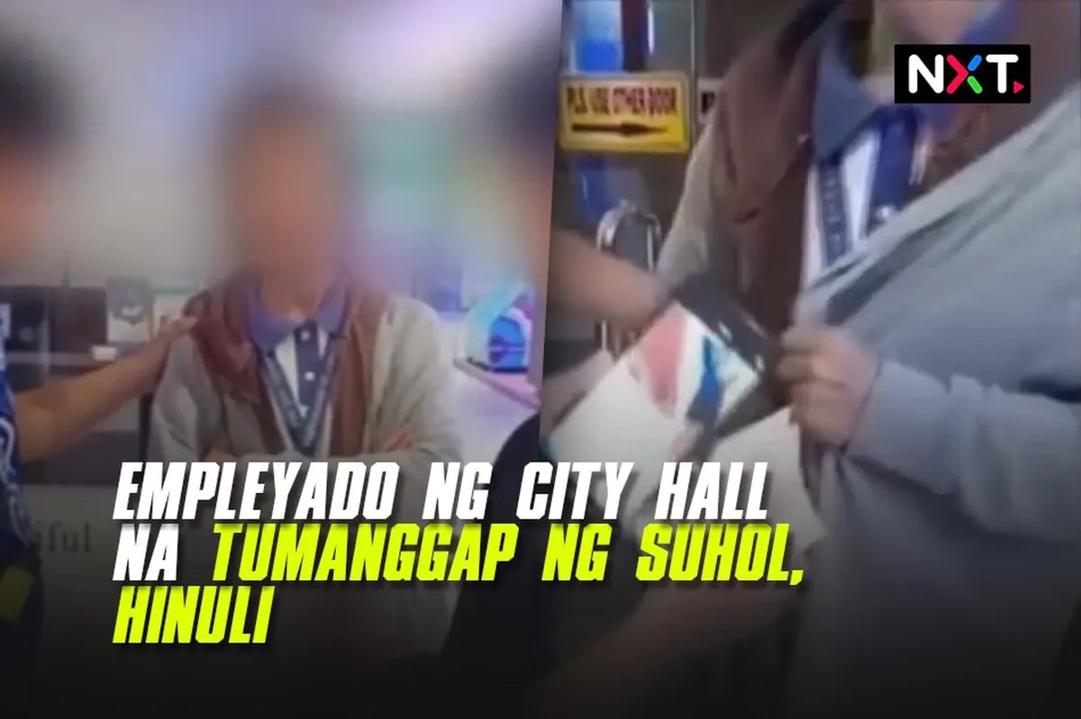 Empleyado ng city hall na tumanggap ng suhol, hinuli | ABS-CBN News