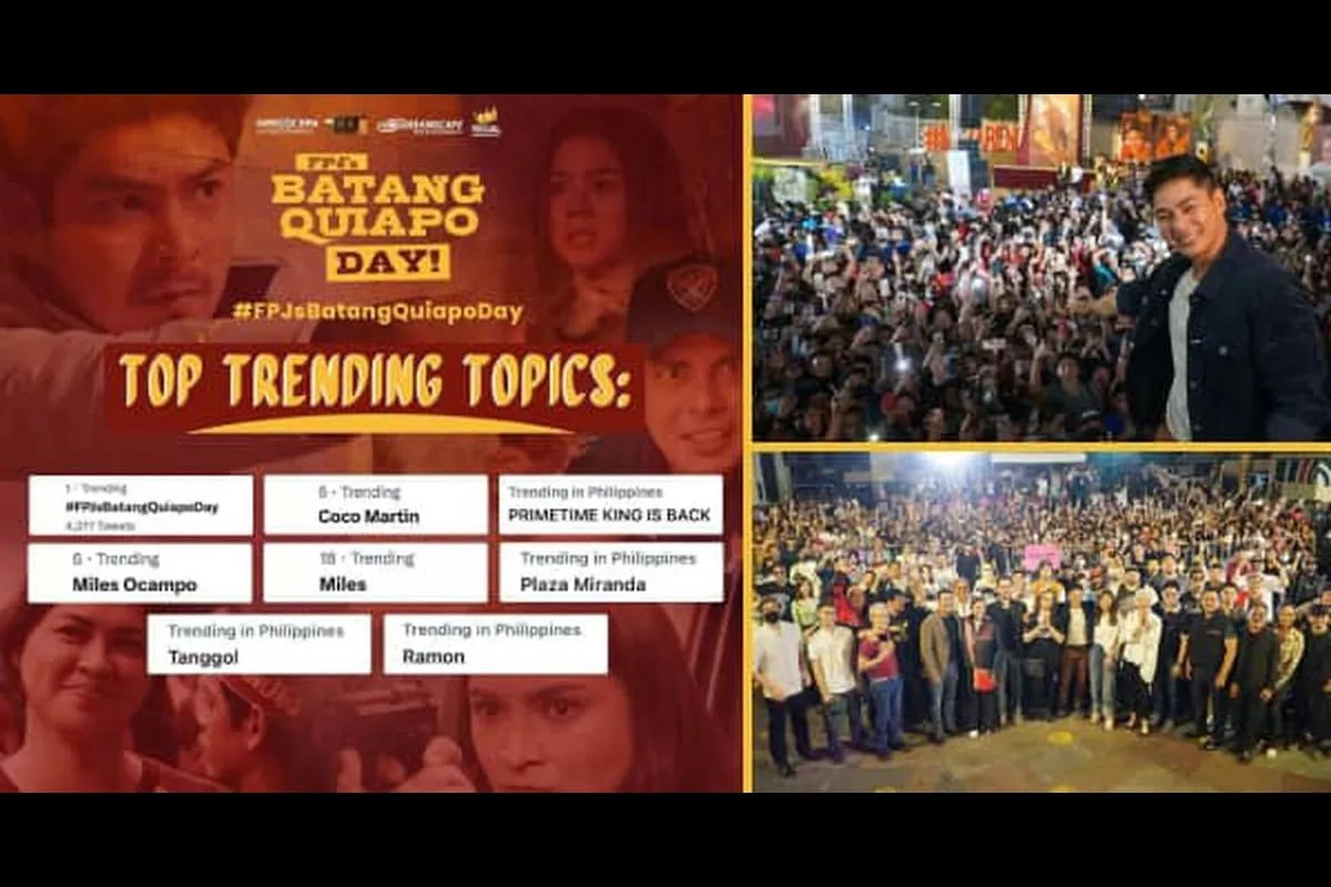 “FPJ’s Batang Quiapo” pilot trends at #1 | ABS-CBN Entertainment