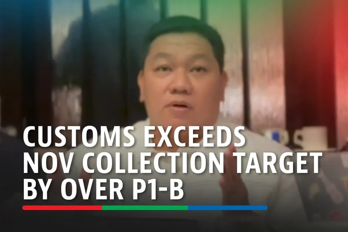 Customs exceeds collection target for November by over P1-B: official | ABS-CBN News