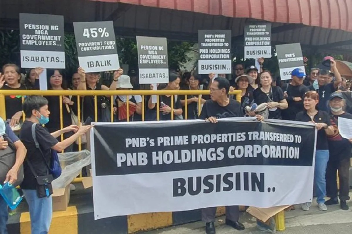 Retired PNB employees demand release of delayed benefits | ABS-CBN News