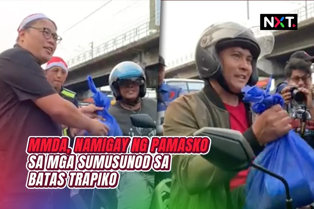 MMDA, namigay ng pamasko sa mga sumusunod sa batas trapiko | ABS-CBN News