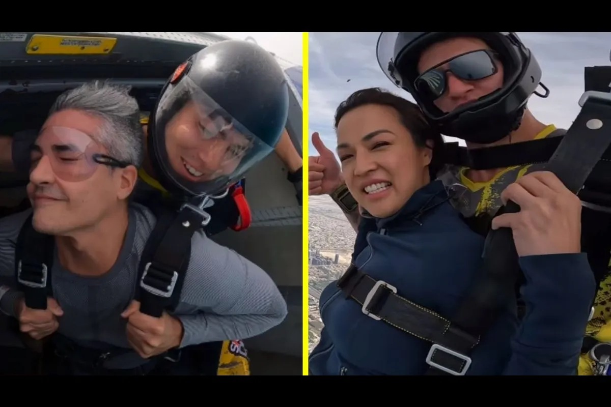 Troy Montero, Aubrey Miles go skydiving in Dubai | ABS-CBN Entertainment