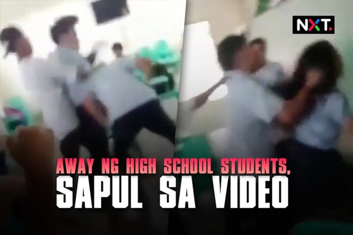 Away ng high school students, sapul sa video | ABS-CBN News