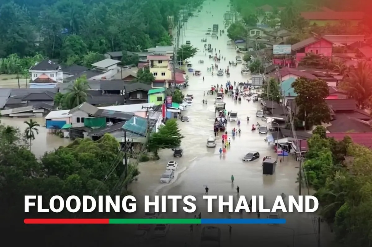 Widespread flooding in Thailand's south after heavy rain | ABS-CBN