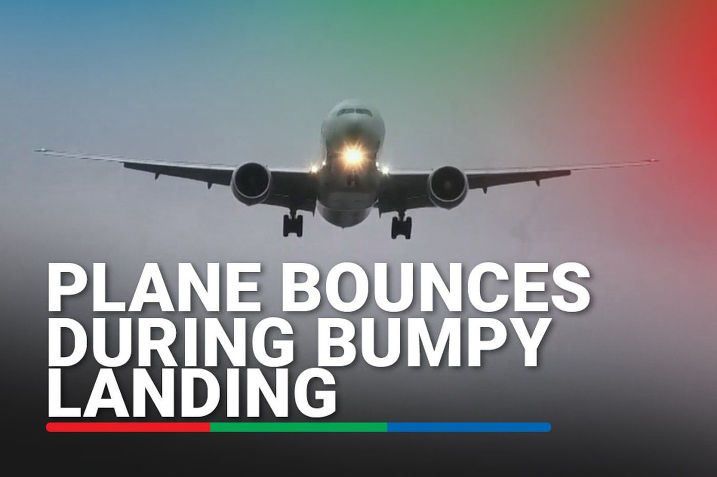 Bumpy landing for plane at London airport during storm | ABS-CBN