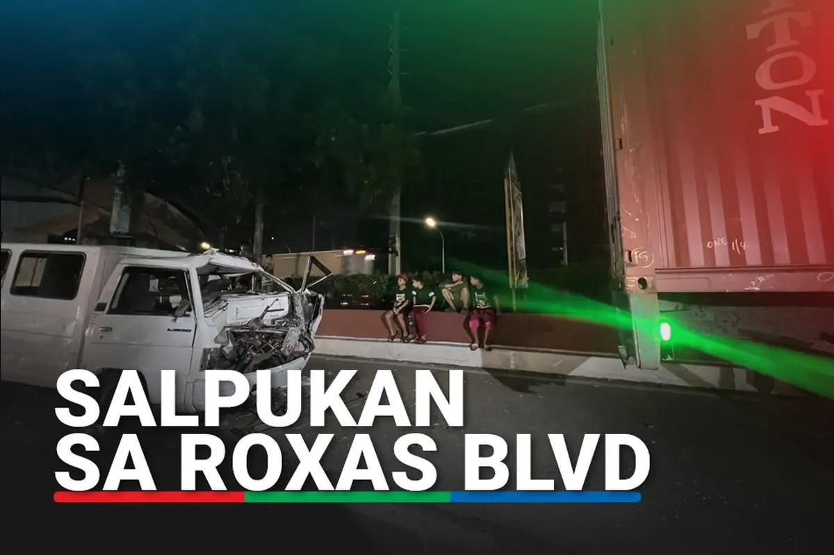 Isa patay sa salpukan ng van, truck sa Roxas Boulevard | ABS-CBN News