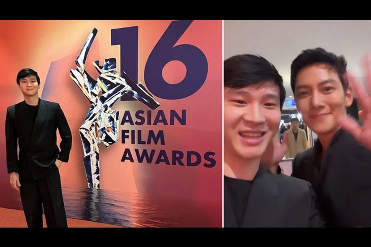 Richard Juan meets Ji Chang-wook at Asian Film Awards in Hong Kong ...