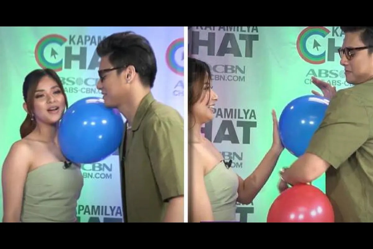 Loisa and Ronnie take on the trending Couple Balloon Dance Challenge ...