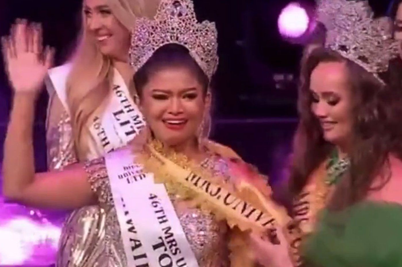 Hawaii-based Pinay Meranie Gadiana Rahman wins Mrs. Universe 2023 | ABS ...