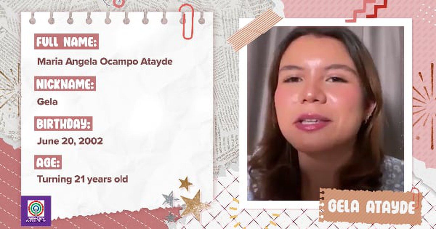 Have fun getting to know Gela Atayde via Celebrity Slambook | ABS-CBN ...