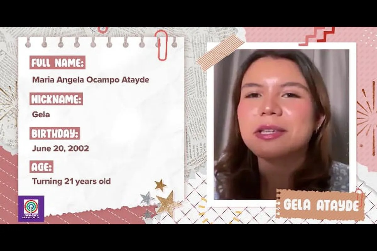 Have fun getting to know Gela Atayde via Celebrity Slambook | ABS-CBN ...