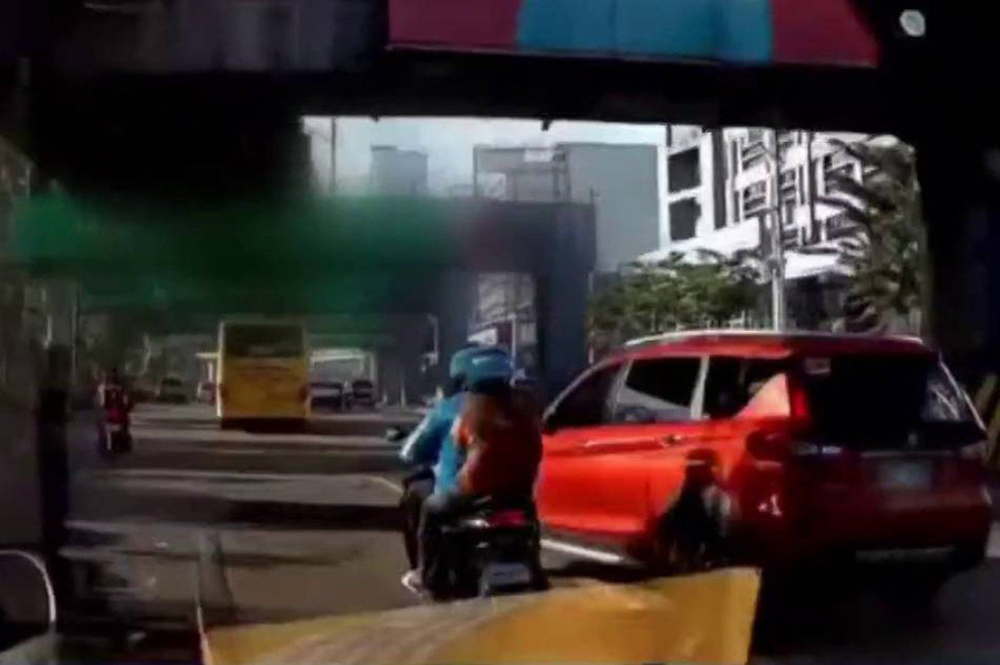 Driver who sideswiped Angkas rider faces attempted murder charge | ABS ...