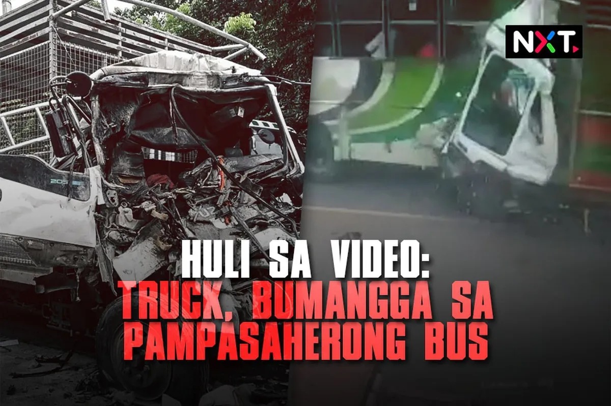 Huli sa video: Truck, bumangga sa pampasaherong bus | ABS-CBN News