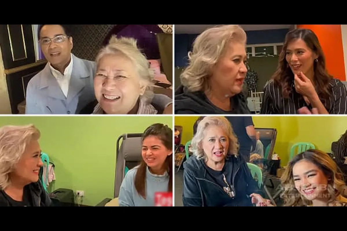 Tessie Tomas gives a glimpse of behind-the-scenes ganaps on the set of ...