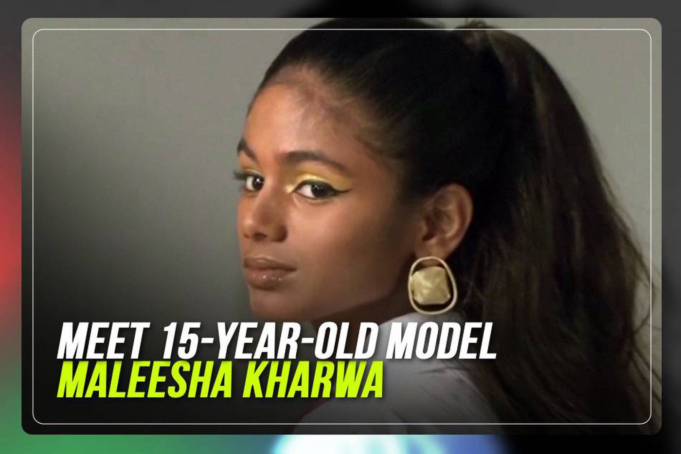Meet Maleesha Kharwa, Indian teen from the slums turned modelling ...