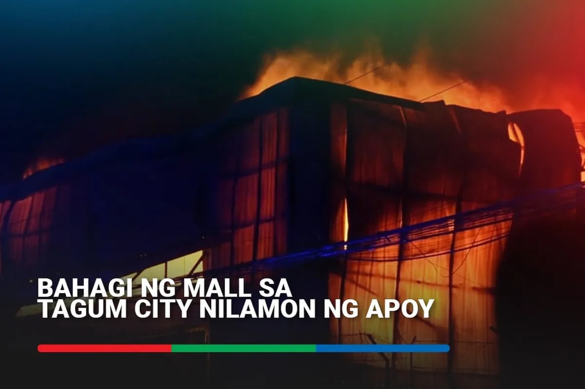 Bahagi ng mall sa Tagum City nilamon ng apoy | ABS-CBN News