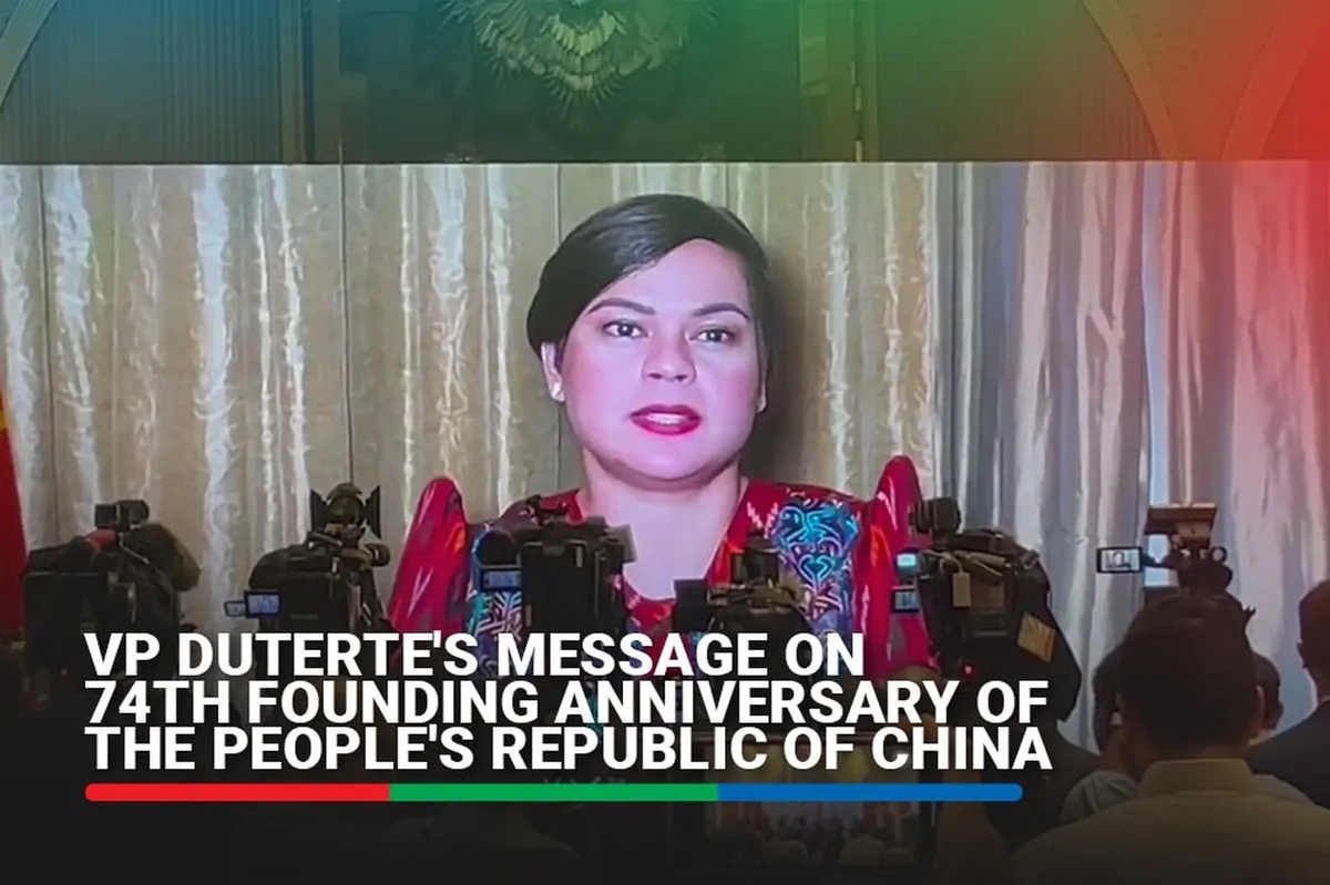 VP Duterte speaks in Mandarin in video message for China | ABS-CBN News