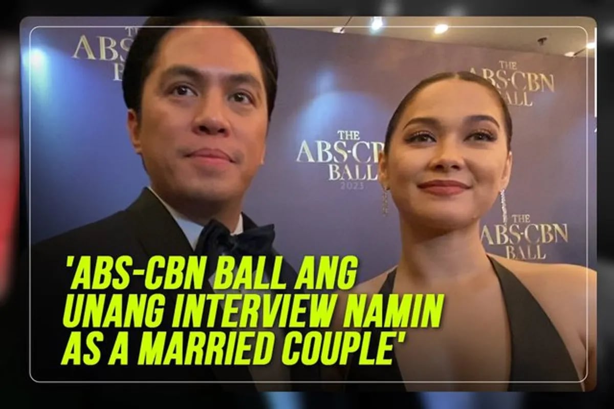 Maja Salvador, Rambo Nuñez's first interview as a married couple | ABS ...