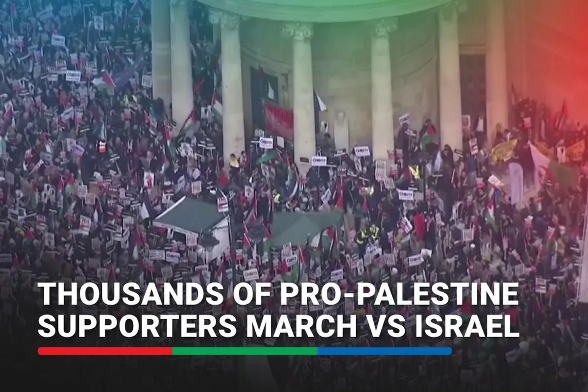 Thousands of Pro-Palestine supporters march vs Israel | ABS-CBN