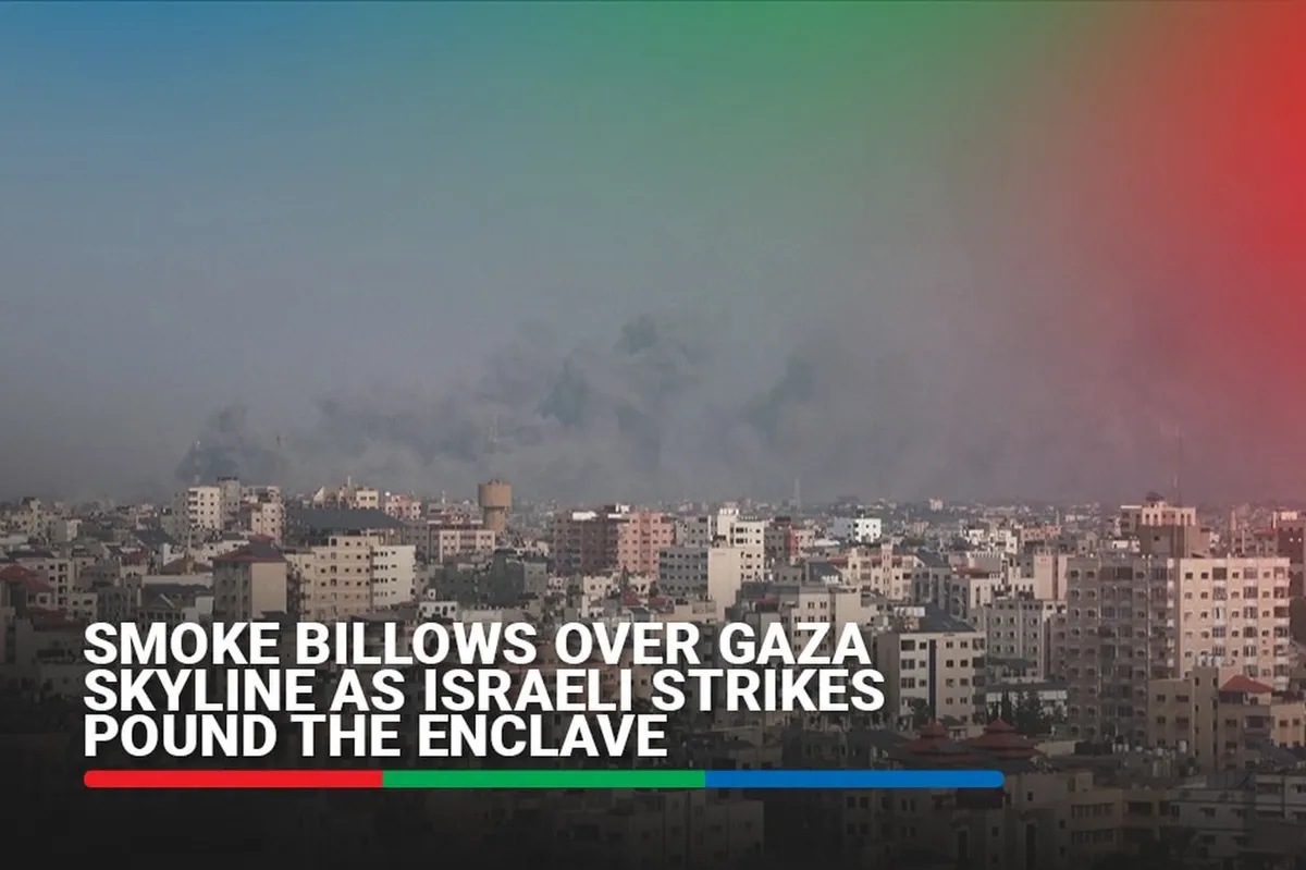 Smoke billows over Gaza skyline as Israeli strikes pound enclave | ABS-CBN