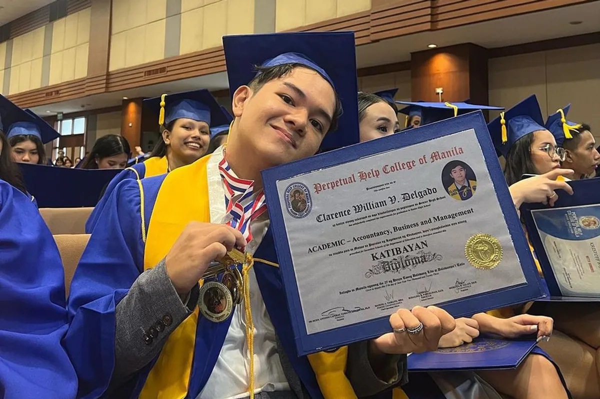 LOOK: Ex-child star Clarence Delgado tops senior HS class | ABS-CBN ...