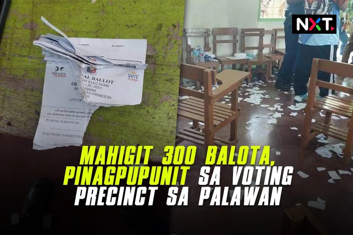 Mahigit 300 balota, pinagpupunit sa voting precinct sa Palawan | ABS ...