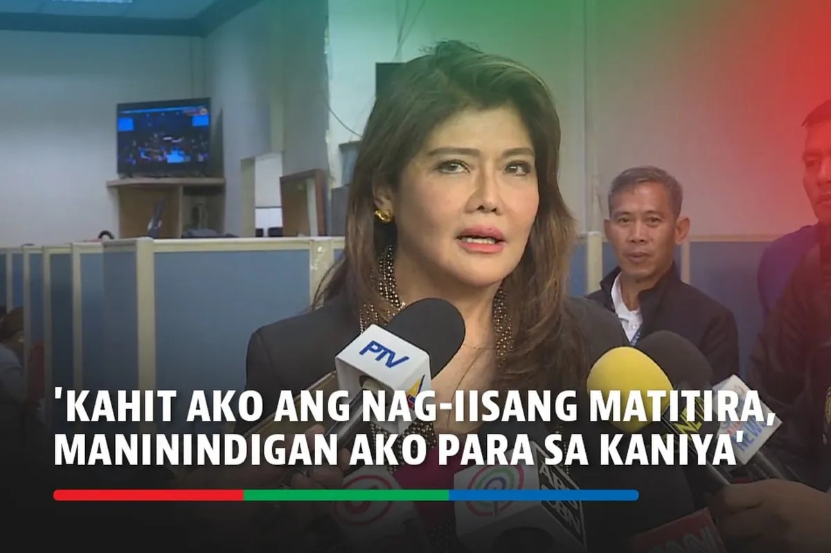 Imee Marcos on Rodrigo Duterte: 'Maninindigan ako para sa kaniya' | ABS-CBN News