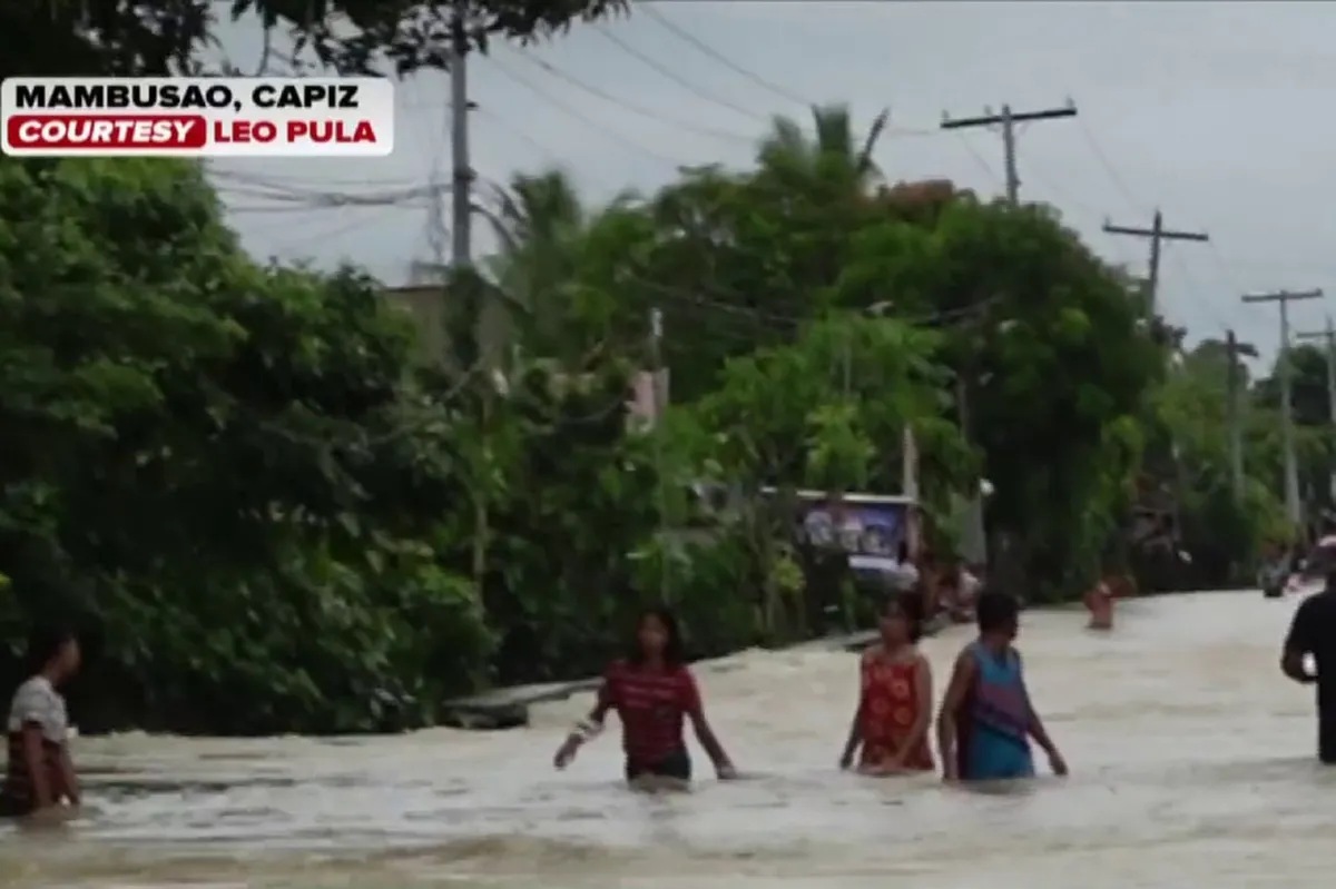 Ilang bahagi ng Visayas binaha dahil sa shear line, nalusaw na LPA | ABS-CBN News