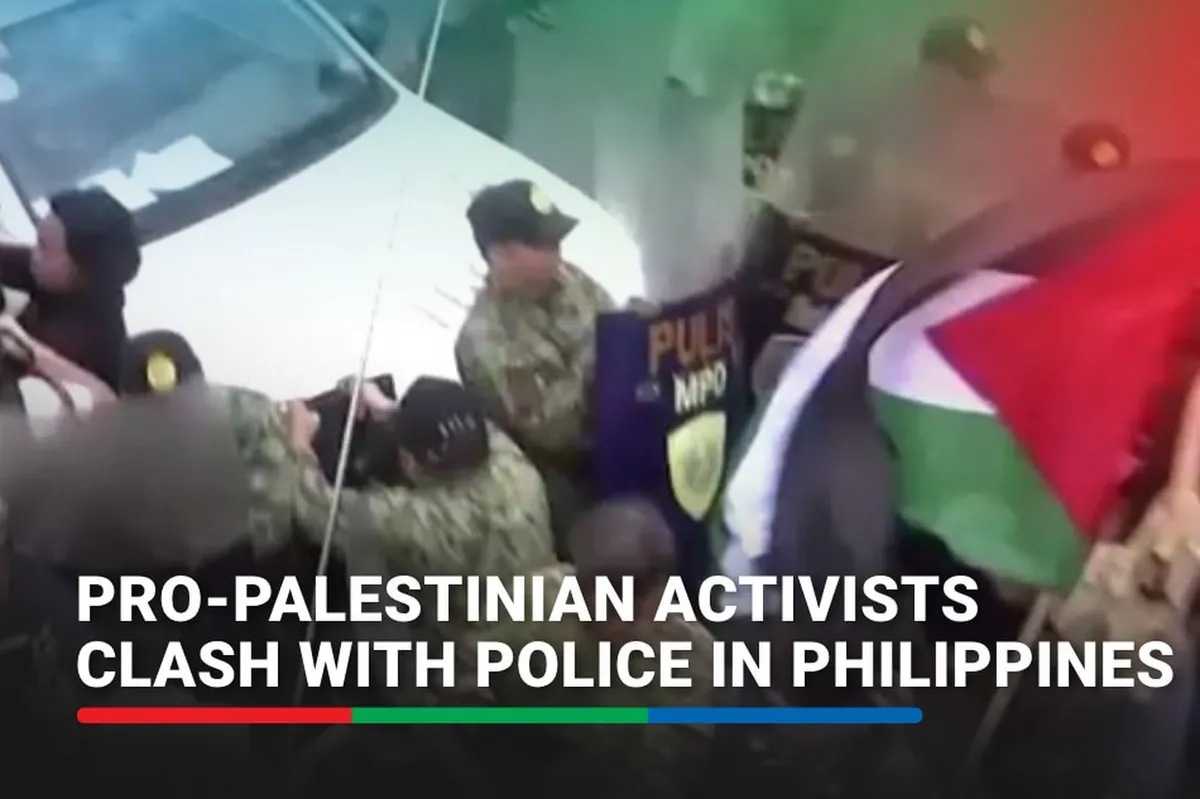 Pro-Palestinian activists clash with police in Philippines | ABS-CBN News