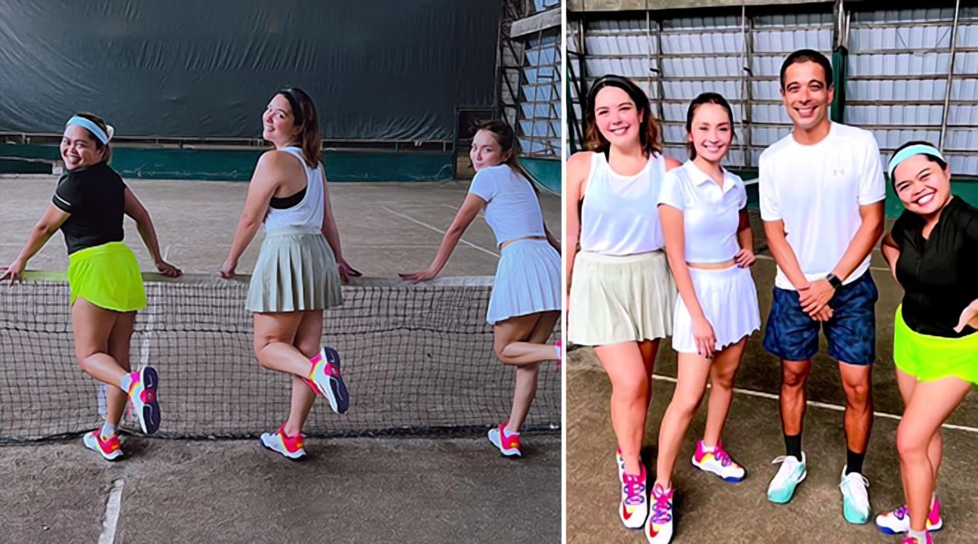 LOOK: Kathryn Bernardo plays tennis with Alora Sasam and Ria Atayde ...