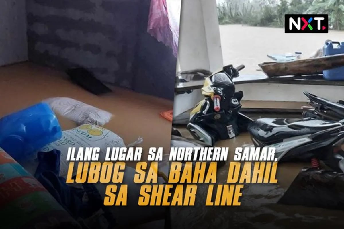Ilang lugar sa Northern Samar, lubog sa baha dahil sa shear line | ABS ...