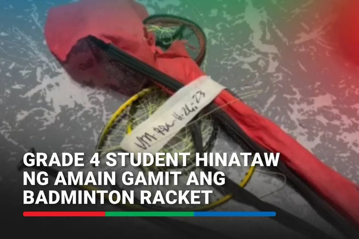 Grade 4 student hinataw ng badminton racket ng live-in partner ng ...