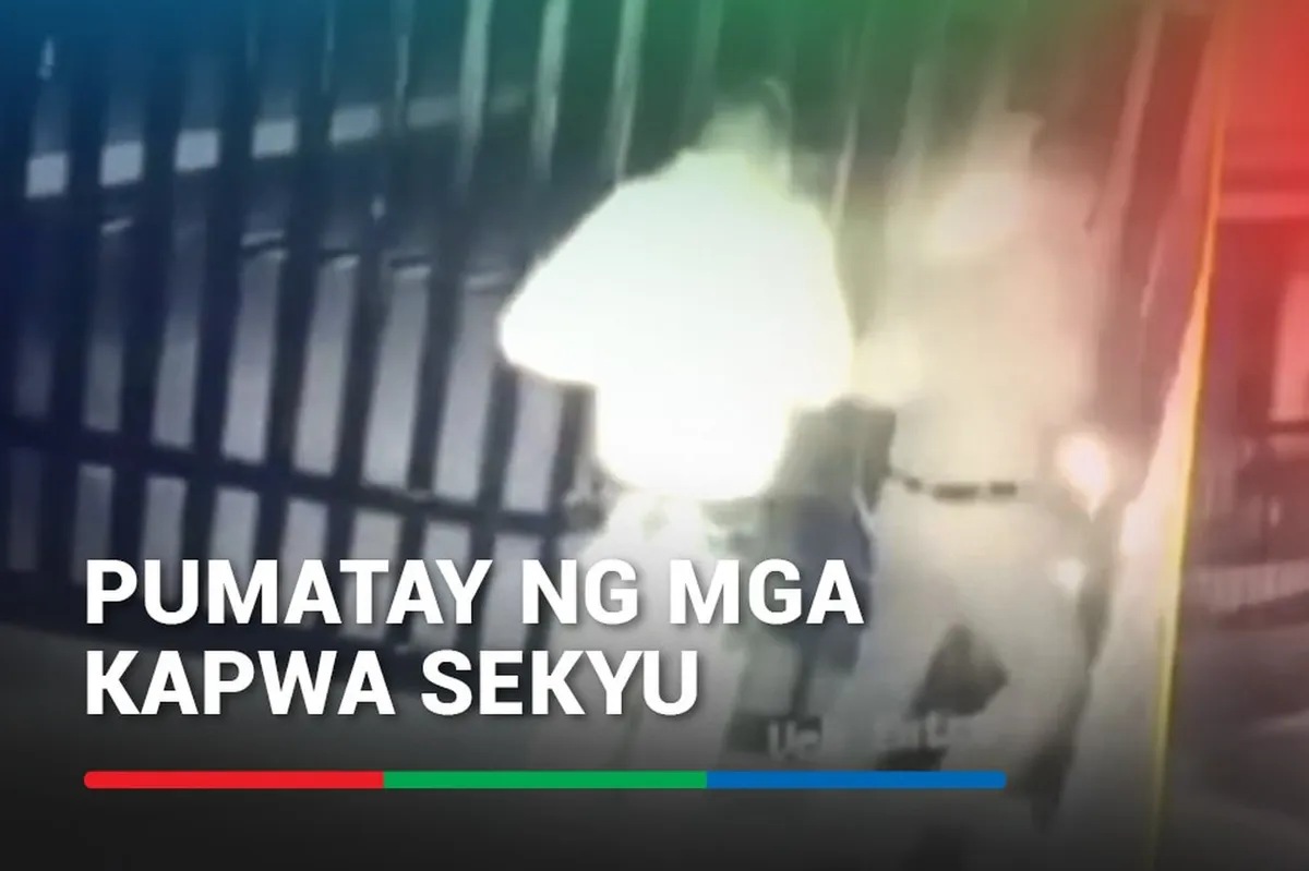 Pamamaril sa 2 security guard sa Cavite, nakunan ng CCTV | ABS-CBN News