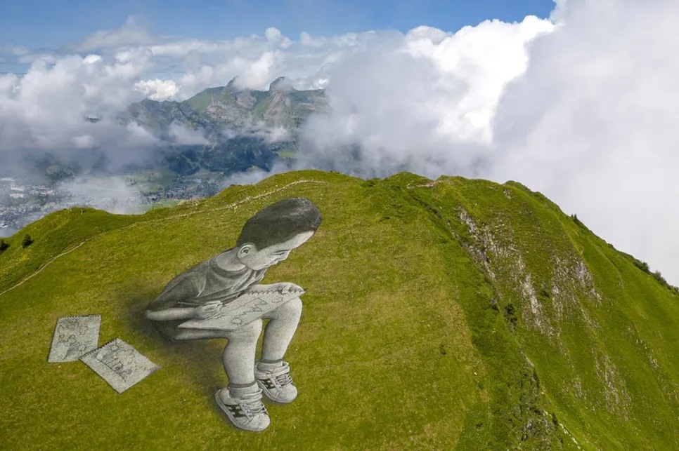 Giant biodegradable art in Switzerland | ABS-CBN Lifestyle