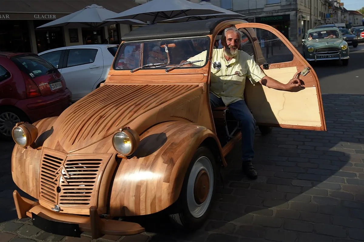 Tree-mendous ride: Wooden Citroen 2CV sells for 210,000 euros | ABS-CBN ...