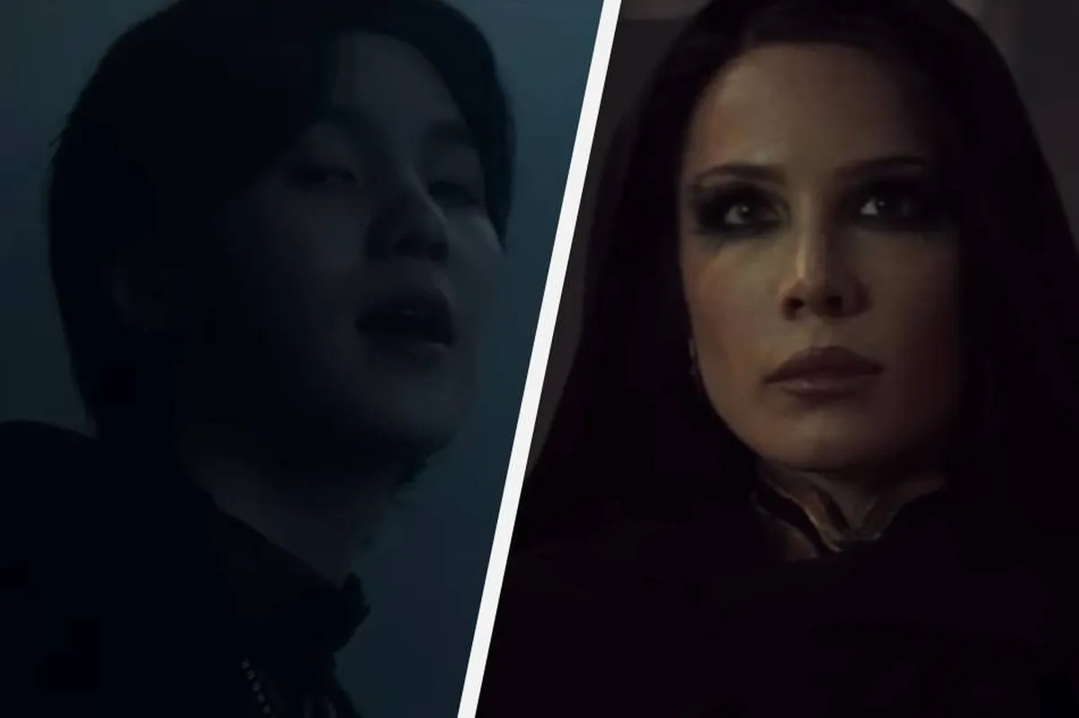 WATCH: BTS' Suga, Halsey in dark fantasy video for 'Diablo IV' anthem ...
