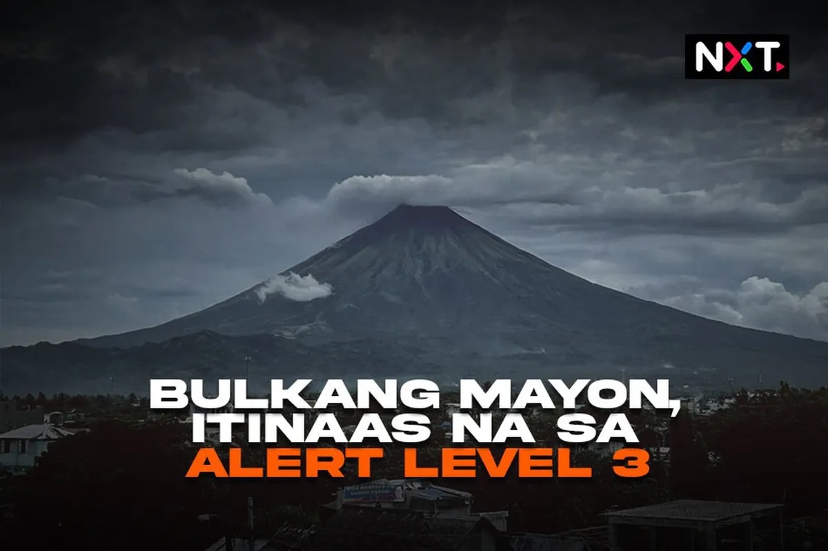 Bulkang Mayon, itinaas na sa Alert Level 3 | ABS-CBN News