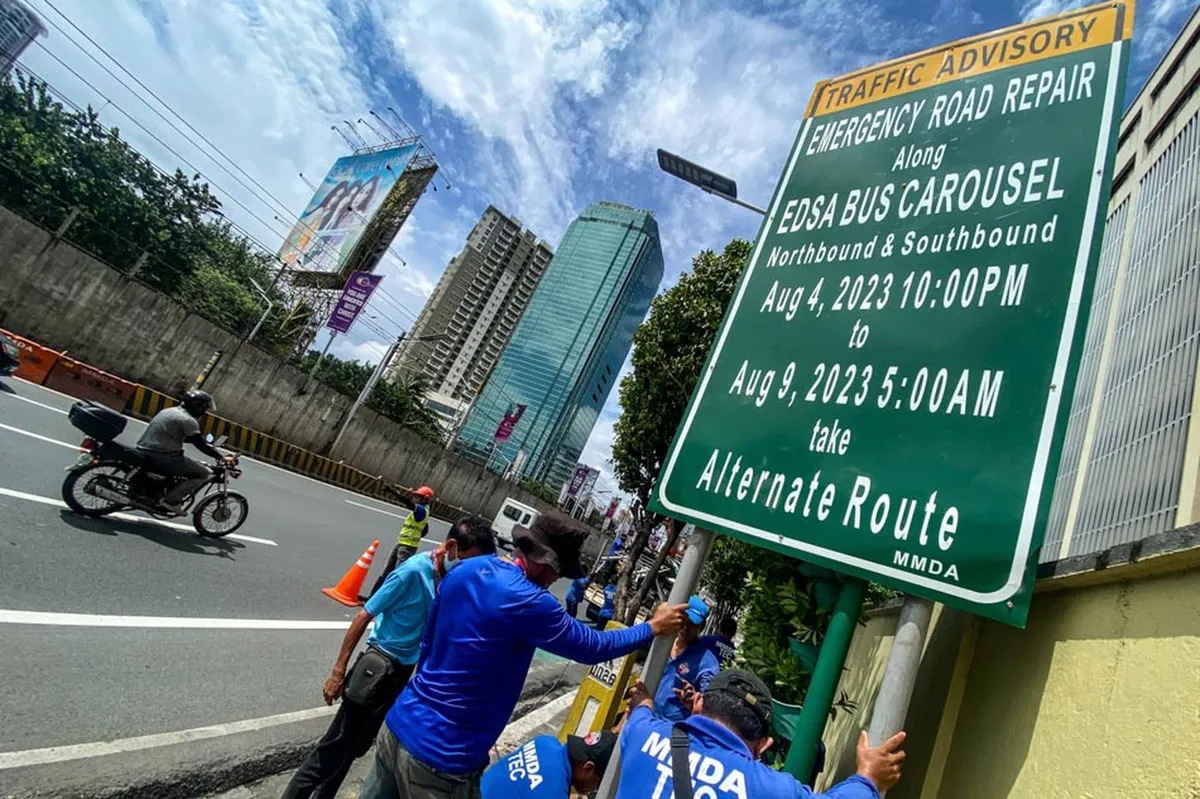 Parts of EDSA under emergency repair | ABS-CBN News