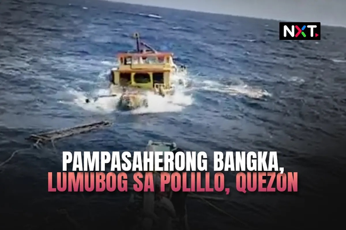 Pampasaherong bangka, lumubog sa Polillo, Quezon | ABS-CBN News