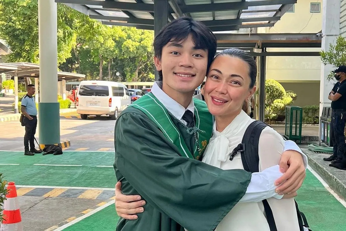 Jodi Sta. Maria, Iwa Moto, Pampi Lacson celebrate Thirdy's high school graduation | ABS-CBN ...